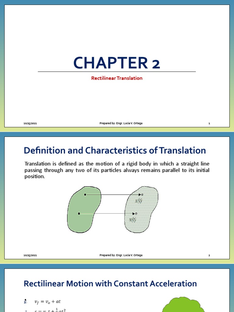 Chapter 2 | Download Free PDF | Velocity | Acceleration