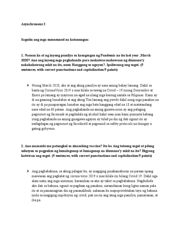 Asynchronous 2 ALICANDO 3-8 (Francisco BSBM 1-3) | PDF