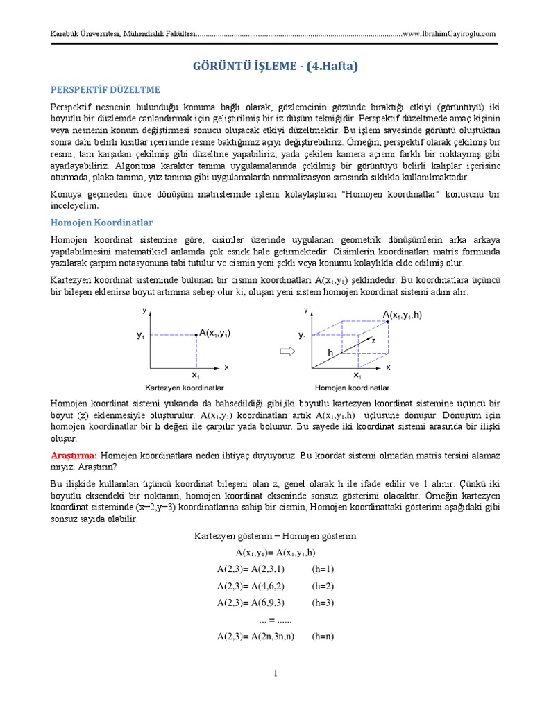 Goruntu Isleme Ders Notlari-4.Hafta | PDF Goruntu Isleme Ders Notlari-4.Hafta | PDF