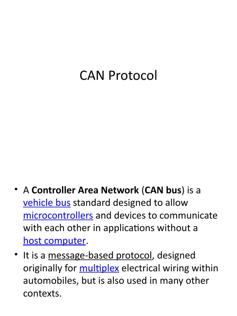 CAN Protocol | PDF | Computer Networking | Computer Data