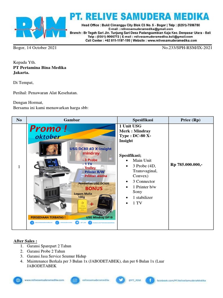 Penawaran Alat Kesehatan | PDF
