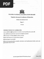 Wakisha UACE MTC 2mocks 2025 | PDF