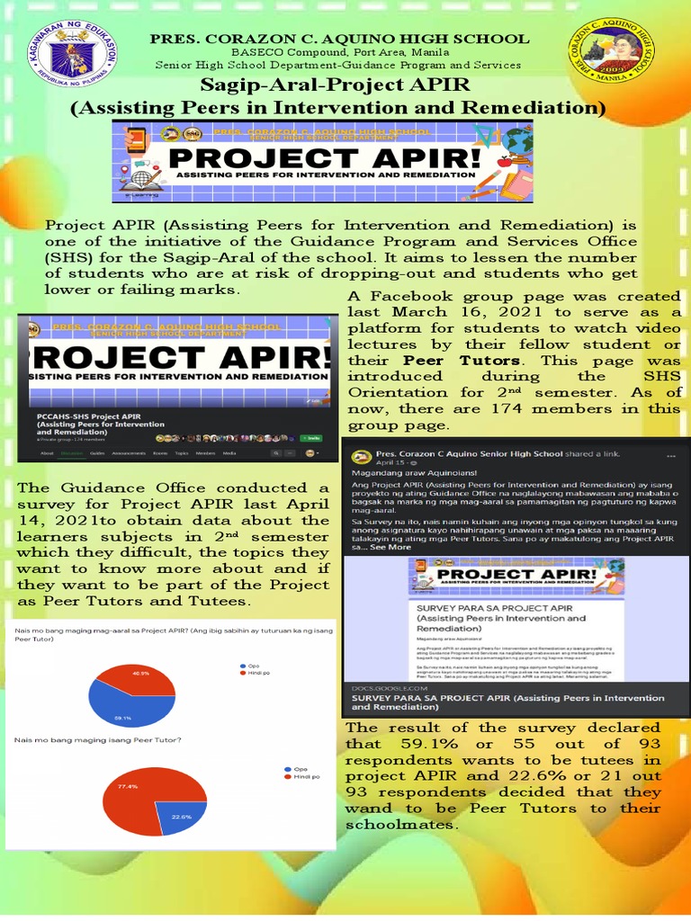 Sagip-Aral-Project APIR (Assisting Peers in Intervention and ...