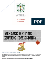 Message Writing Class 6 | PDF