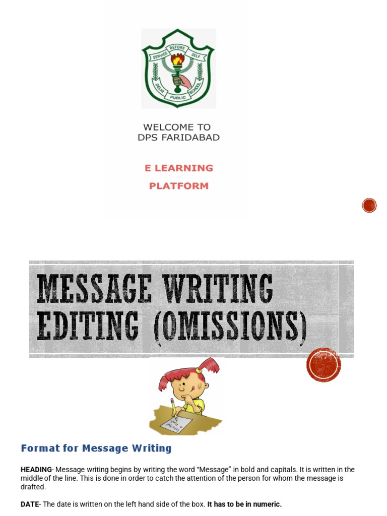 MESSAGE WRITING & Editing | PDF | Linguistic Typology | Human Communication
