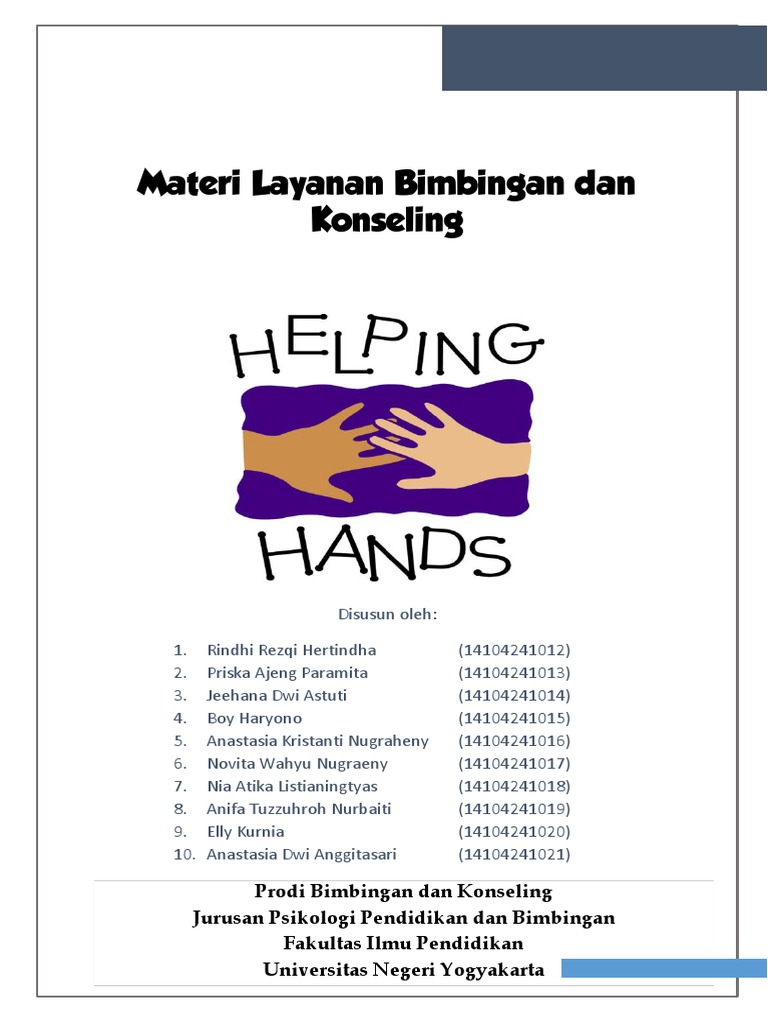 Contoh Booklet Layanan BK | PDF