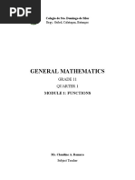 Gen Math Week 1 Module 1 | PDF | Function (Mathematics) | Exponentiation