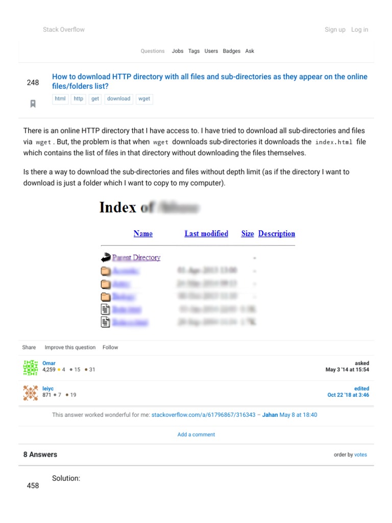 How To Download HTTP Directory With All Files and Sub-Directories As ... How To Download HTTP Directory With All Files and Sub-Directories As ...