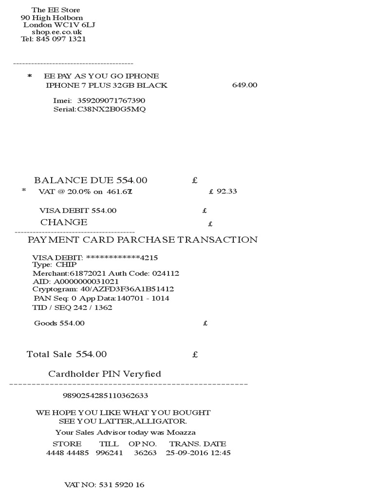 Ee Invoice PDF | PDF