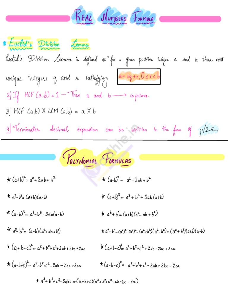 Maths Formula Sheet | PDF | Trigonometric Functions | Equations