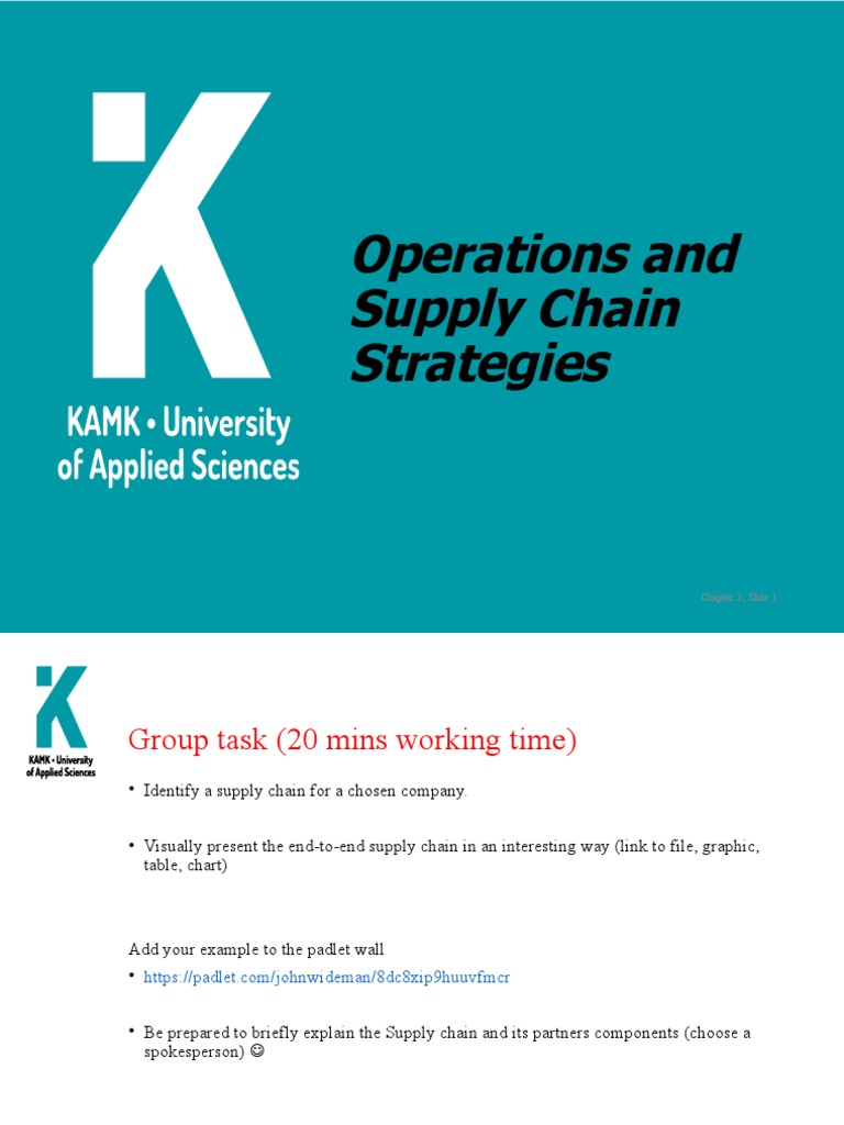 Operations and Supply Chain Strategies: Chapter 2, Slide 1 | PDF ...