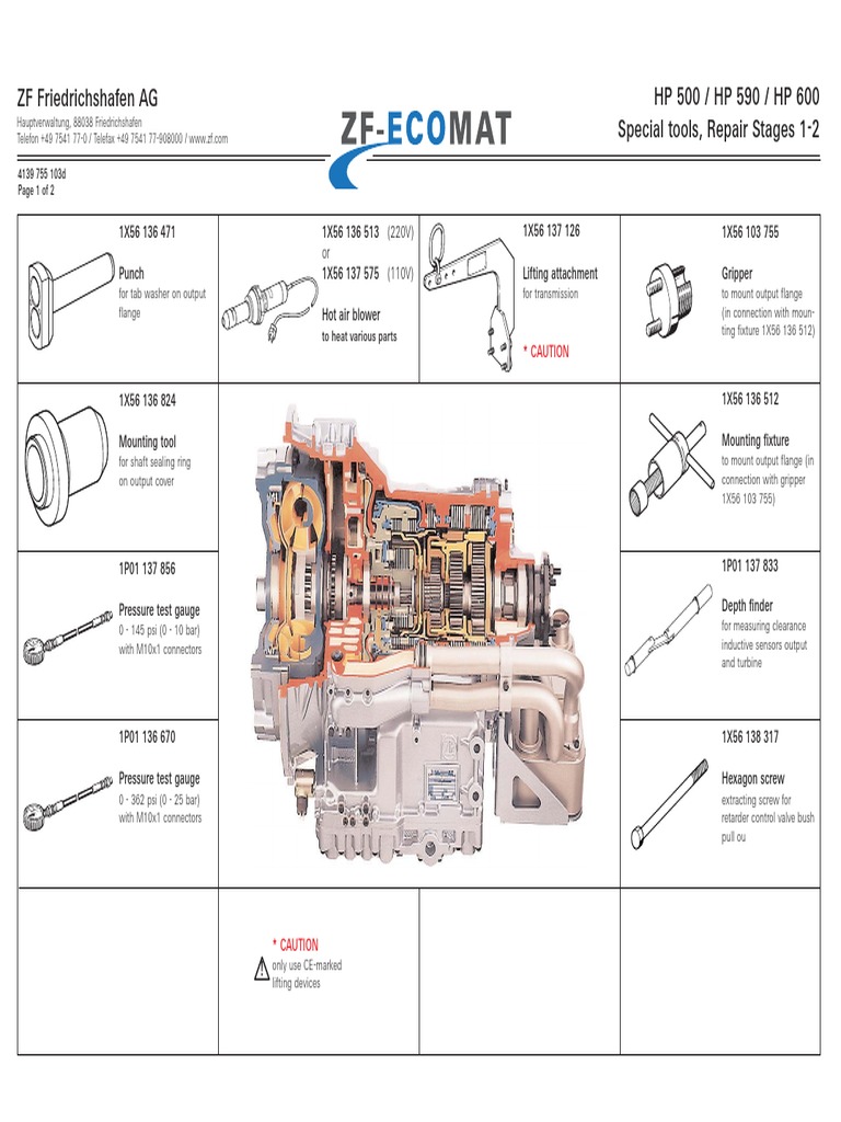ZF ECOMAT - Specijalni Alat | PDF | Mechanical Engineering ...