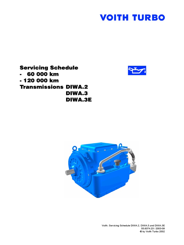 VOITH DIWA - Servisni Intervali | PDF