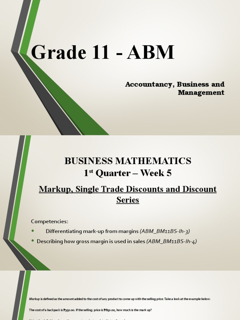 Grade 11 - ABM: Accountancy, Business and Management | PDF
