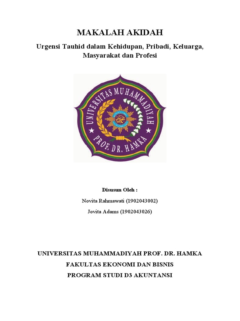 Makalah Aqidah (Edit) | PDF
