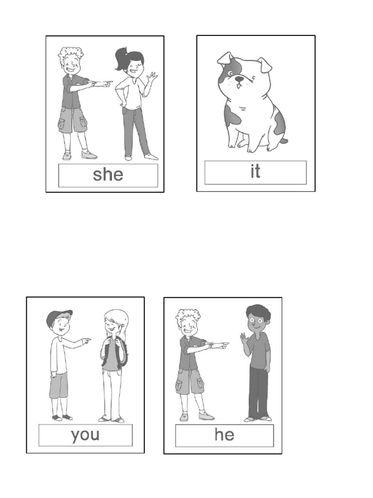 Personal Pronouns Flashcards | PDF