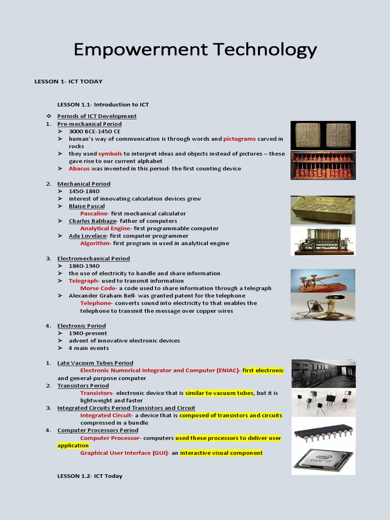 Empowerment Technologies-Reviewer (Midterm) | PDF | Internet & Web | World Wide Web