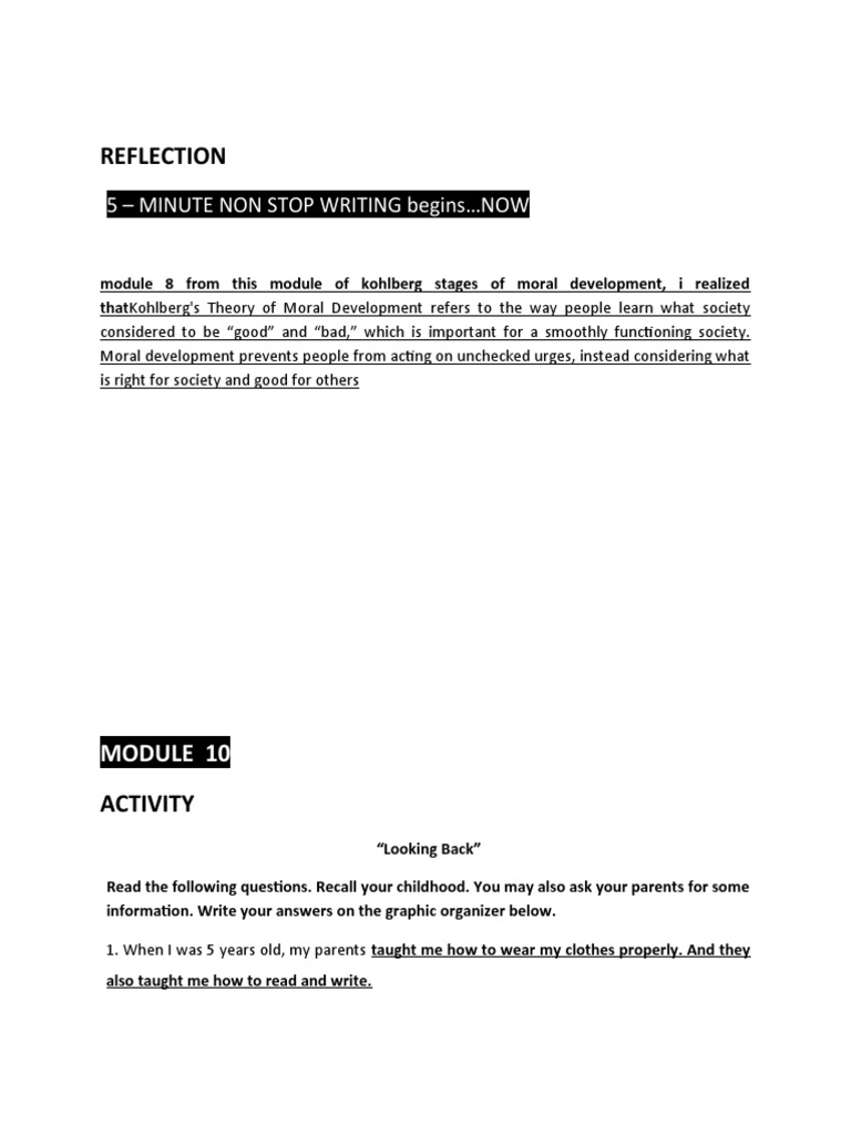 Reflection: 5 - Minute Non Stop Writing Begins Now | PDF | Wellness