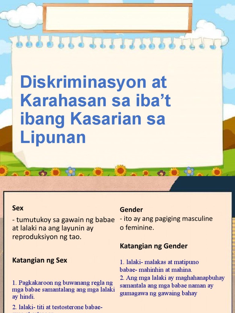 Diskriminasyon at Karahasan | PDF