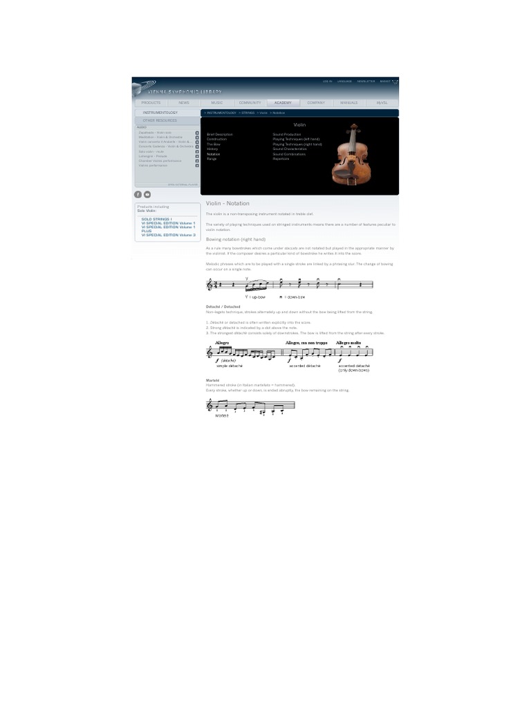 Understanding Violin Notation: Bowing Techniques, Phrasing, and Other ...