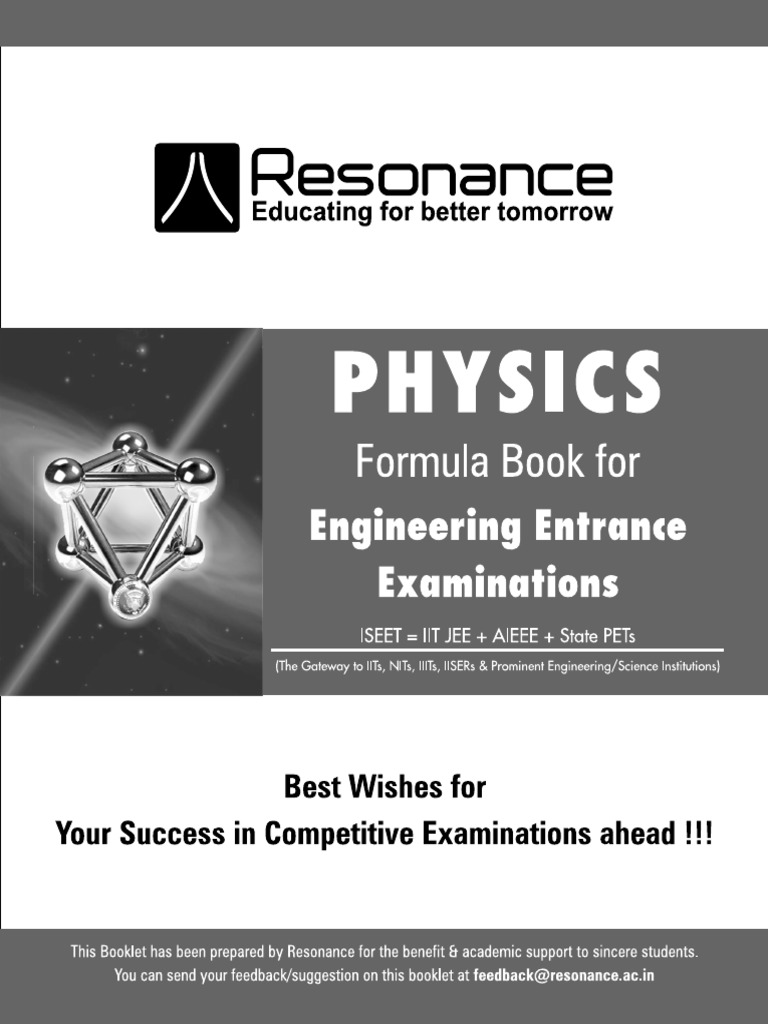 Resonance Physics Formula Booklet | PDF