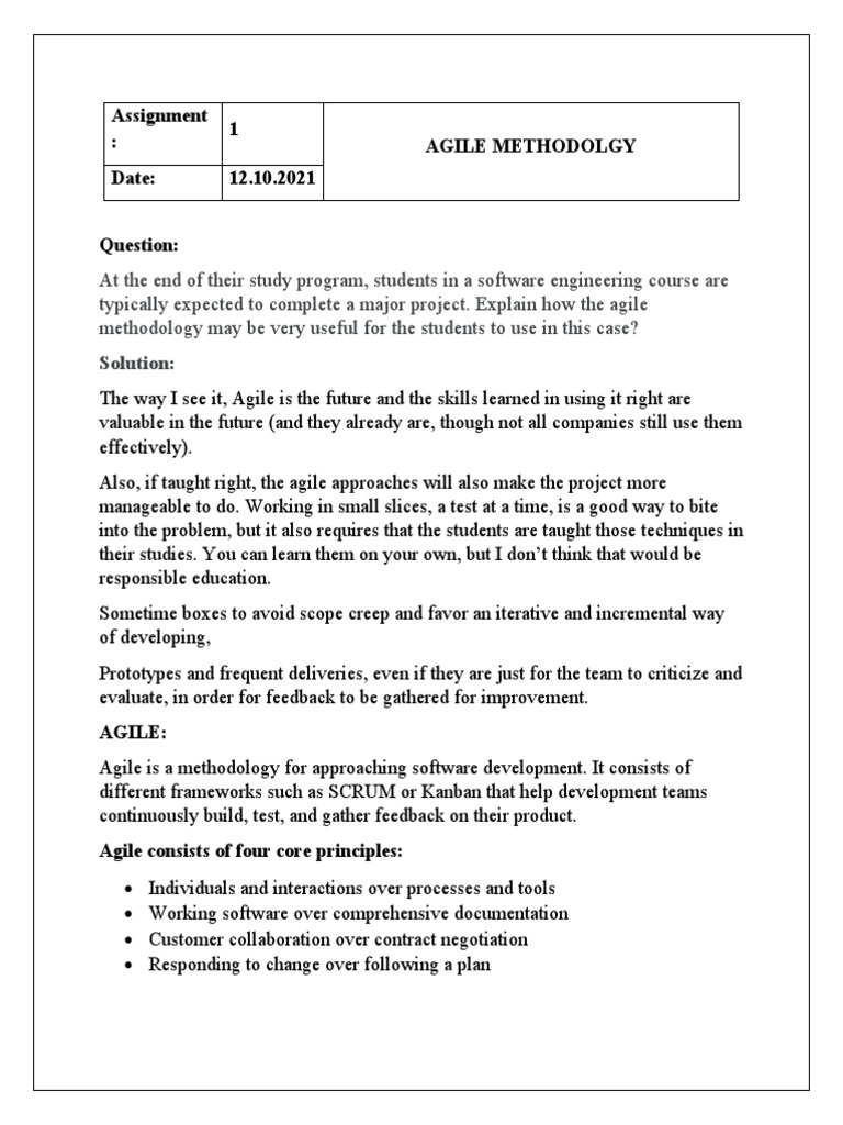 Agile Methodology | PDF | Agile Software Development | Health Care