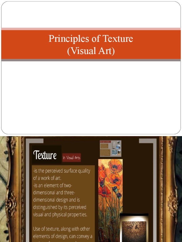 Principles of Texture (Visual Art) | PDF | Vision | Crafts