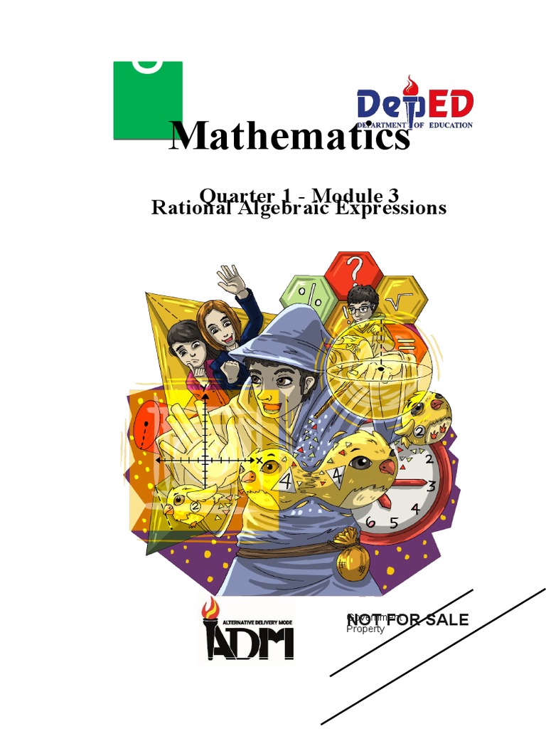 Mathematics: Quarter 1 - Module 3 Rational Algebraic Expressions | PDF ...