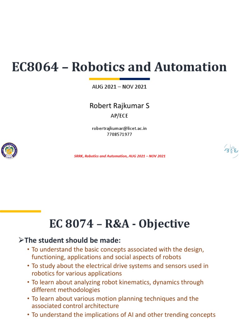 Robotics and Automation - Unit 2 | PDF | Electric Motor | Gyroscope