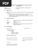 Detailed Lesson Plan in Social Studies | PDF | Lesson Plan | Social Science