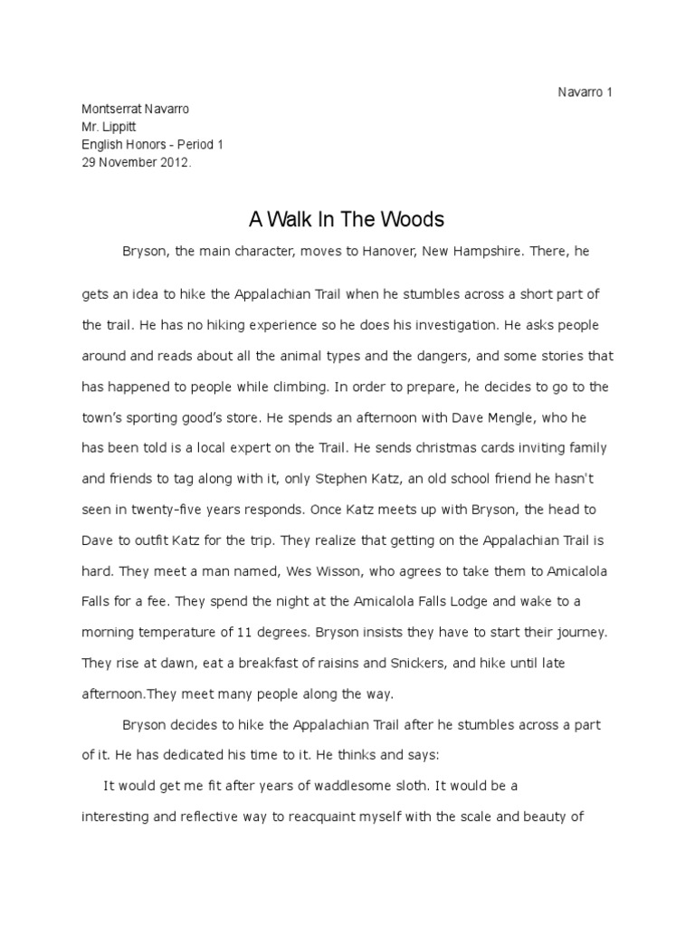 A Walk in The Woods | PDF