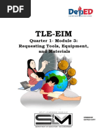 TLE - IA - EIM10 - Week1 - Wires and Cables | PDF | Electrical Wiring | Wire