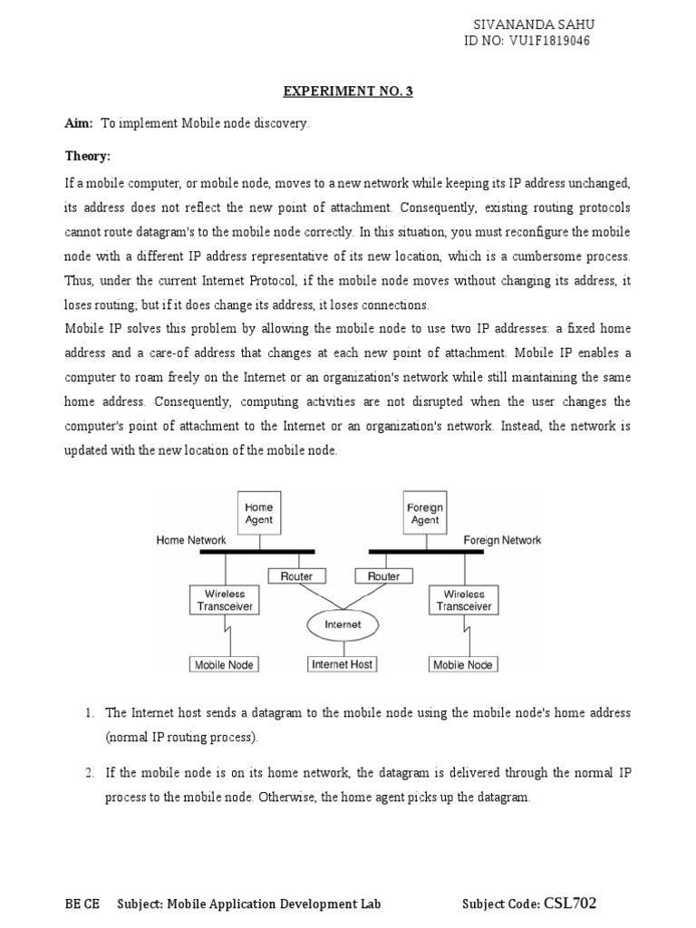 Experiment No. 3 Aim: Theory | PDF | Internet Protocols | Information ...