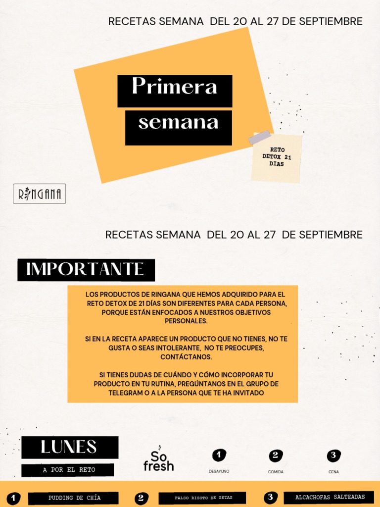 Recetas Semana | Descargar gratis PDF | Curry | ensalada