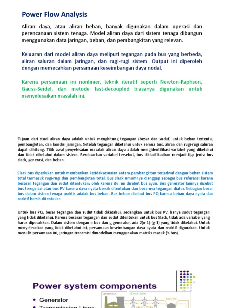 Lecture 9-Power Flow Analysis | PDF