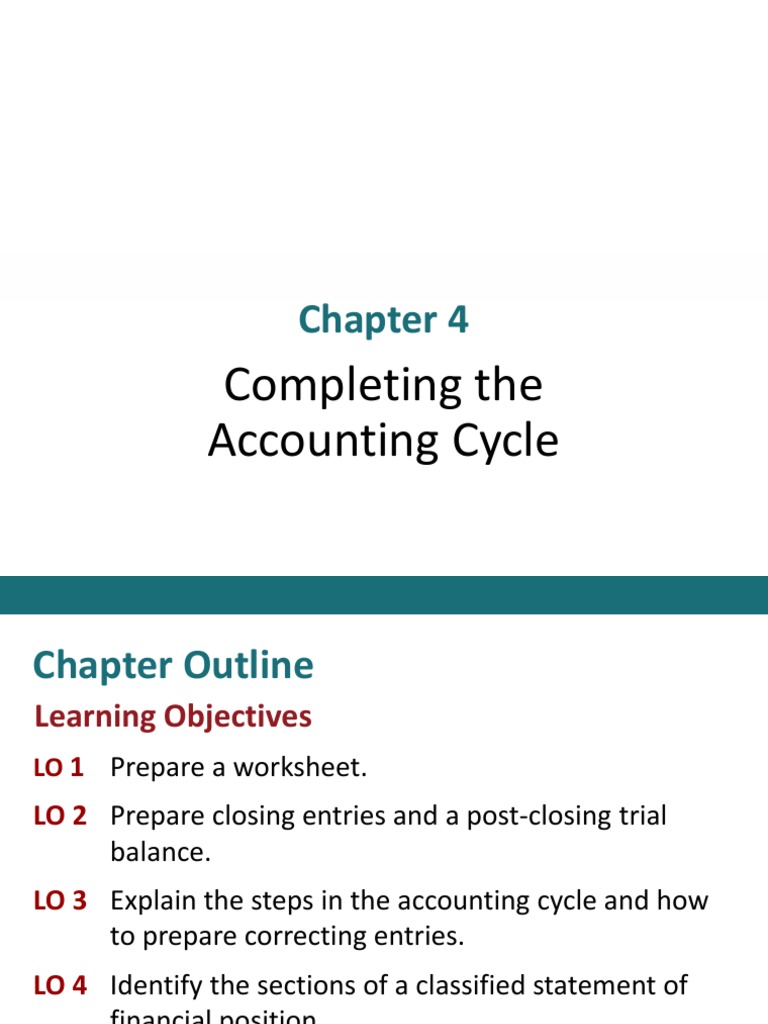 Chapter 4 - Completing The Accounting Cycle | PDF | Debits And Credits ...