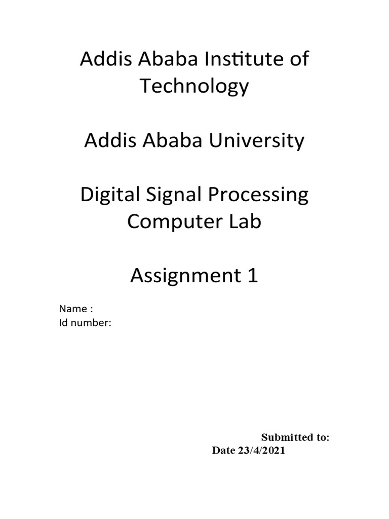 Addis Ababa Institute of Technology Addis Ababa University Digital ...