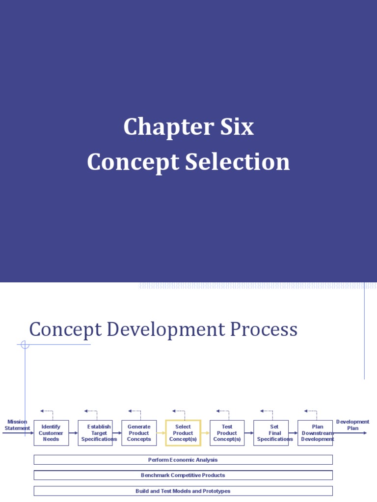 Chapter Six (Concept Selection) | PDF | Concept | Engineering
