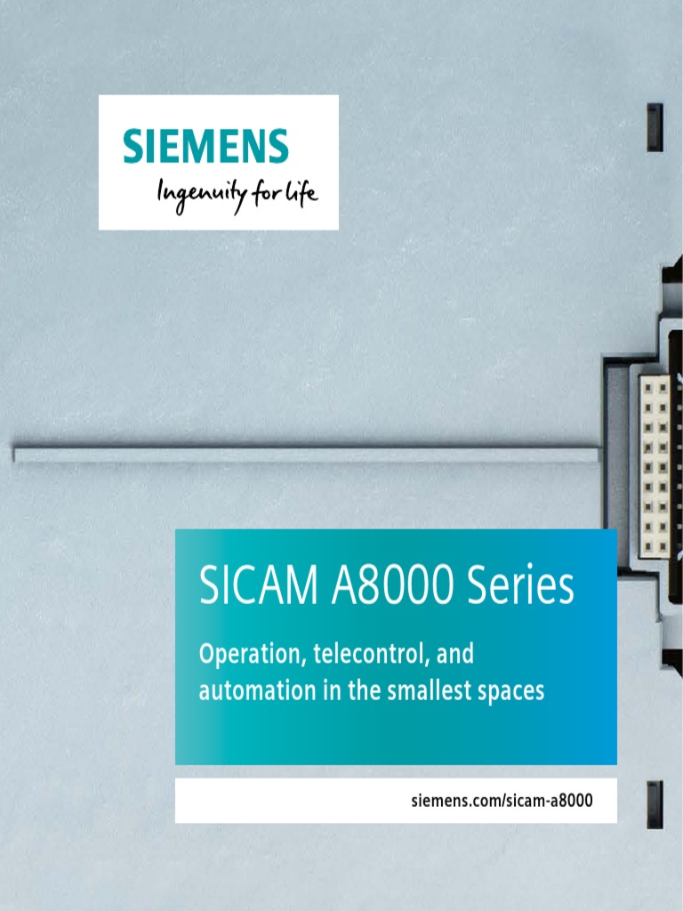 Sicam-A8000 Booklet en | PDF | Power Supply | Electrical Substation