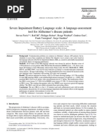 RBANS 2014 Scoring | PDF | Dementia | Cognitive Science