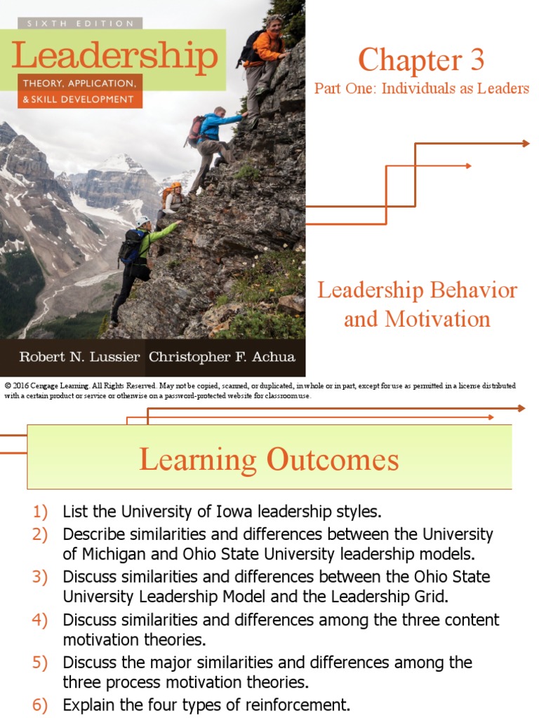 Leadership Behavior and Motivation: Part One: Individuals As Leaders ...
