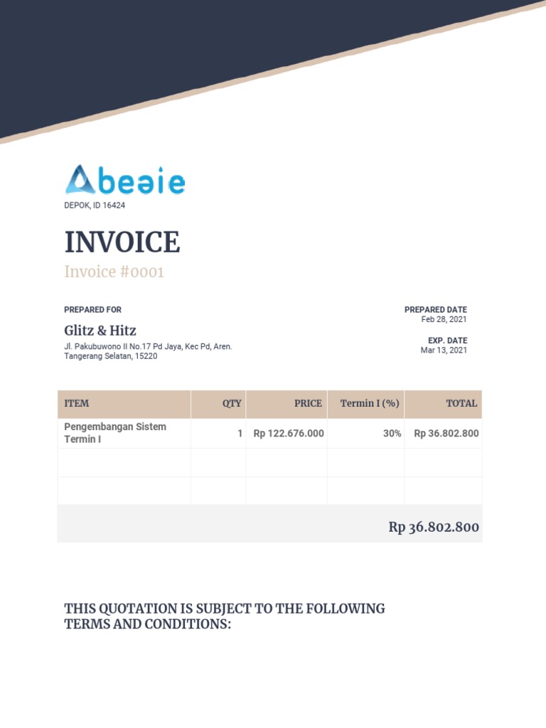 Invoice Termin 1 | PDF
