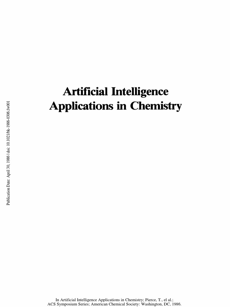 Artificial Intelligence Applications in Chemistry | PDF | Artificial ...