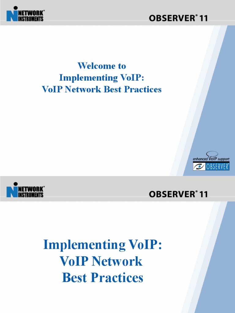 Welcome To Implementing Voip: Voip Network Best Practices | PDF | Voice ...