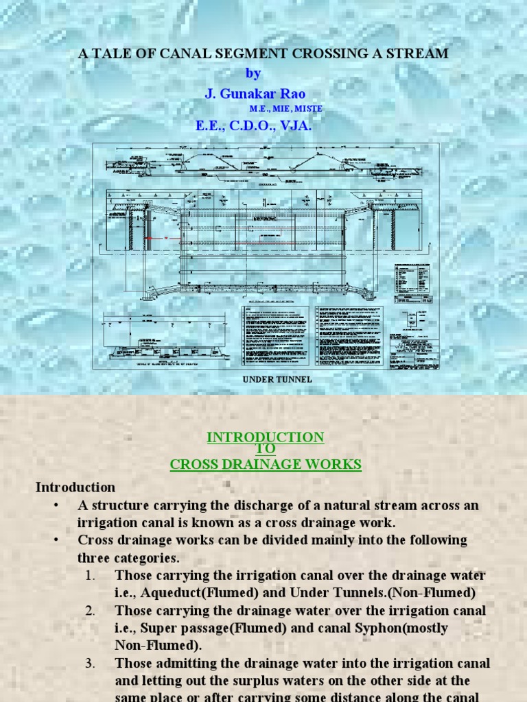 A Tale of Canal Segment Crossing A Stream | PDF | Fluid Dynamics | Liquids