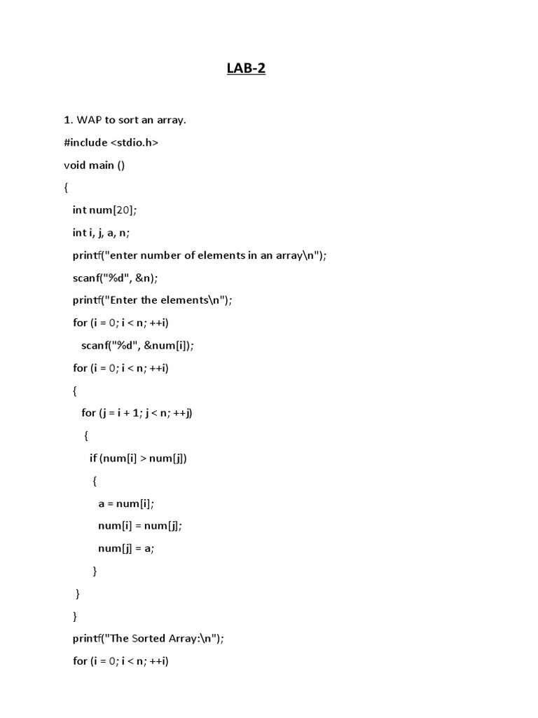 Data Structures Lab 2 Pdf Array Data Structure Computer Programming 2803