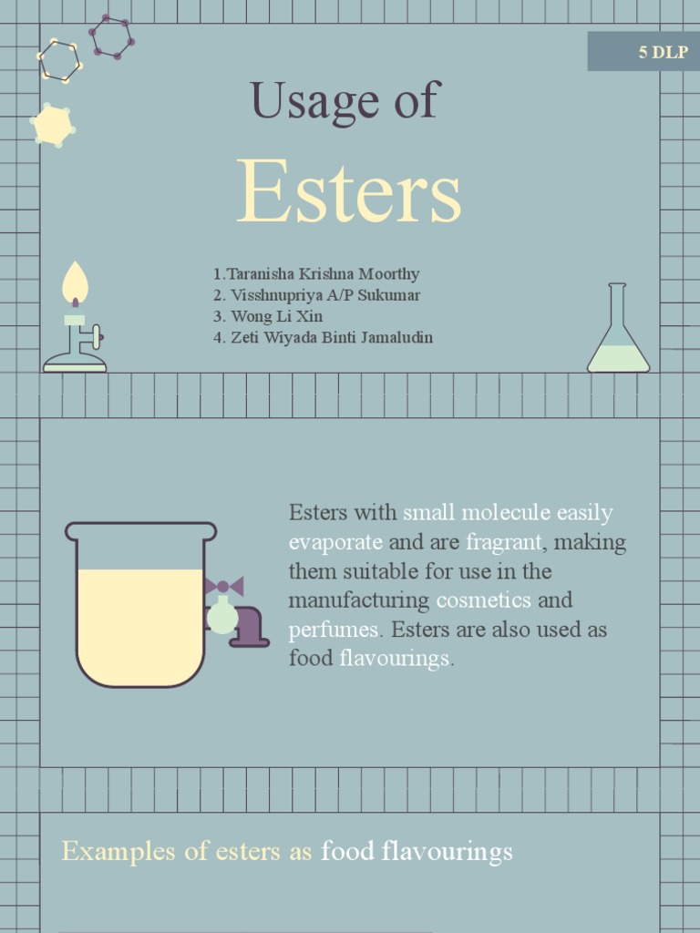 Usage of Esters | PDF | Wellness