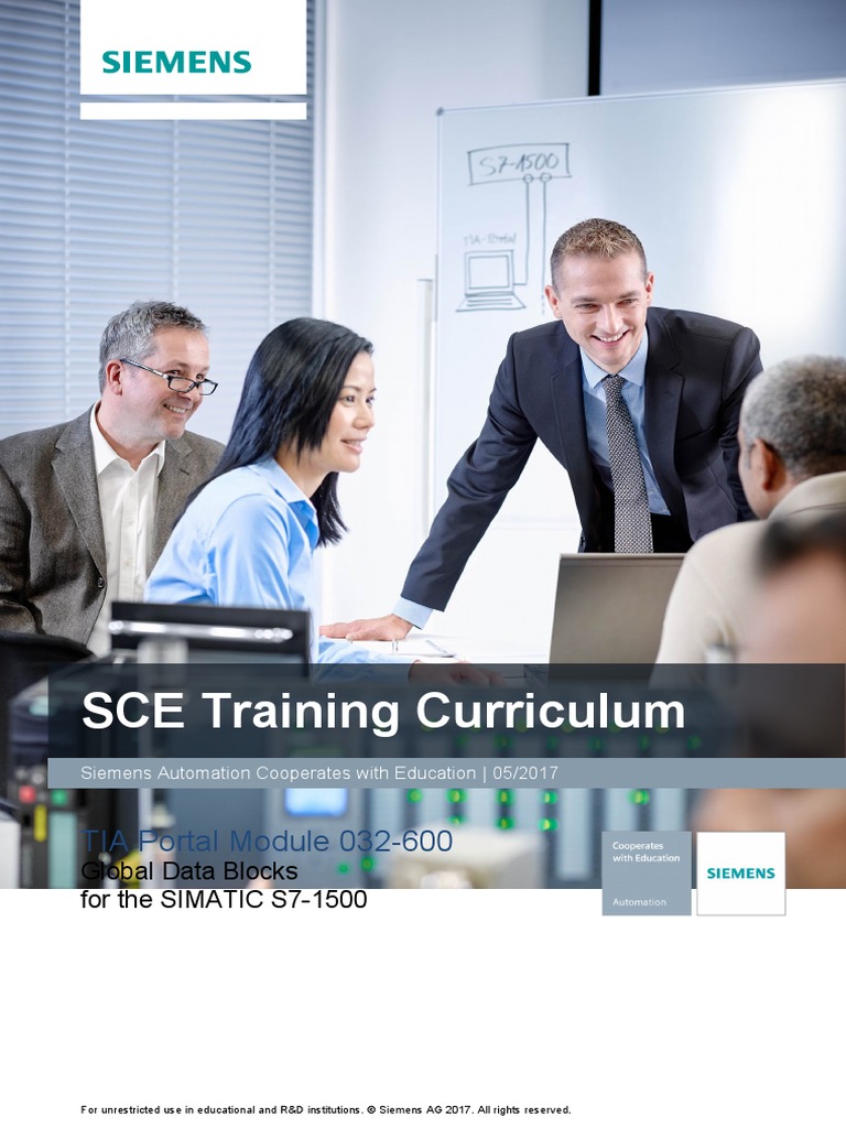 SCE Training Curriculum: TIA Portal Module 032-600 | PDF | Computer Programming | Computer ...