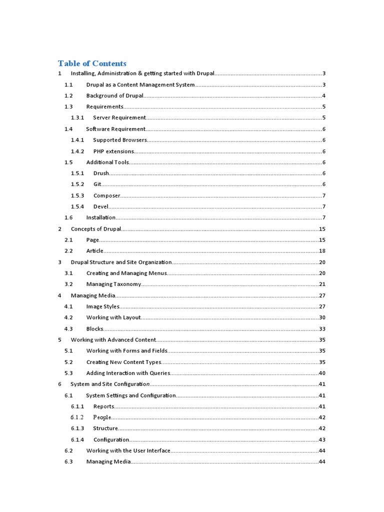 Drupal Training Manual | PDF | Drupal | Php