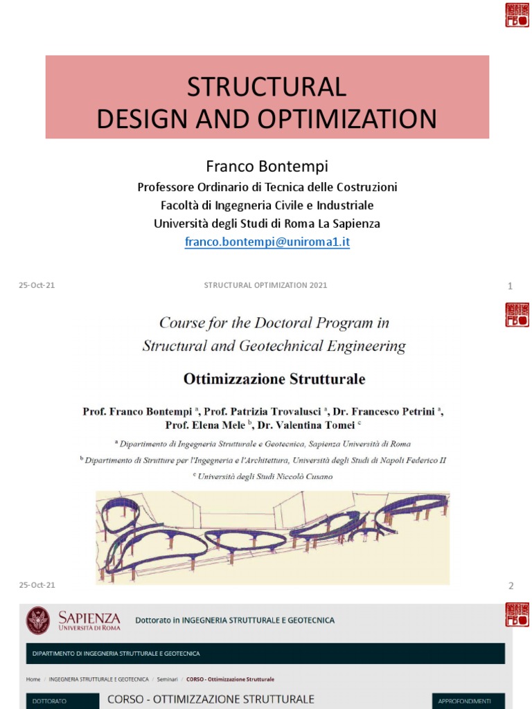 Structural Design and Optimization - Part I | PDF | Mathematical ...